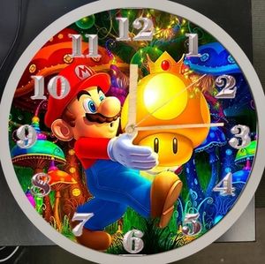 led wall clock | Wall Decor | Super Mario World Clock | Poshmark